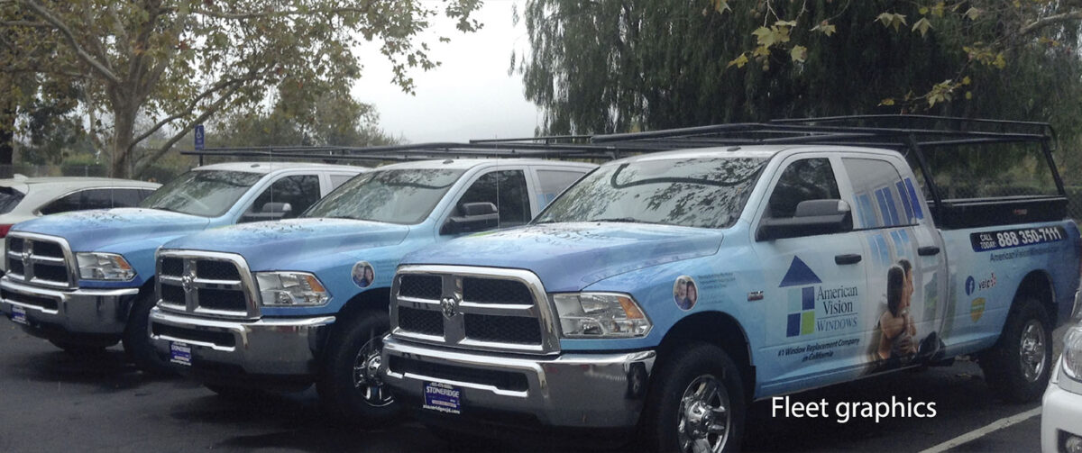 Professional Fleet Graphics in Saratoga | Window Graphics Sign Co